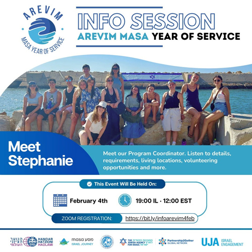 Arevim Masa Info Session Temple Sinai Congregation of Toronto