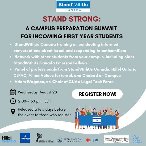 STAND WITH US CANADA Stand Strong: A Campus Preparation Summit for ...